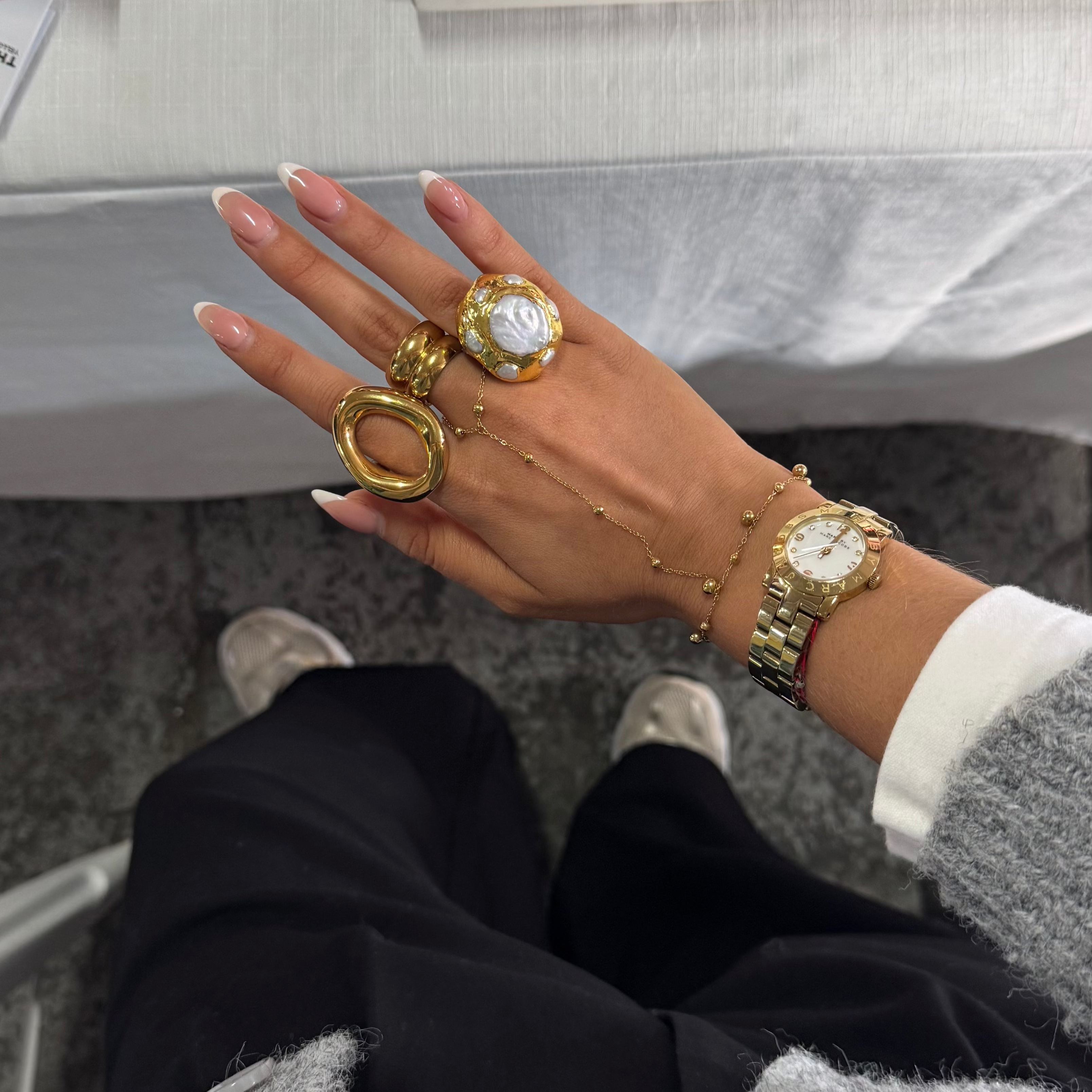 Pearl statement ring – YELLOW CHILLI JEWELLERY